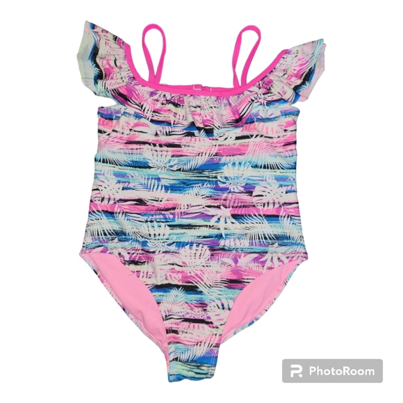 wonder nation | Swim | Wonder Nation Girls Swimsuit Xl 4 16 Pink Floral ...